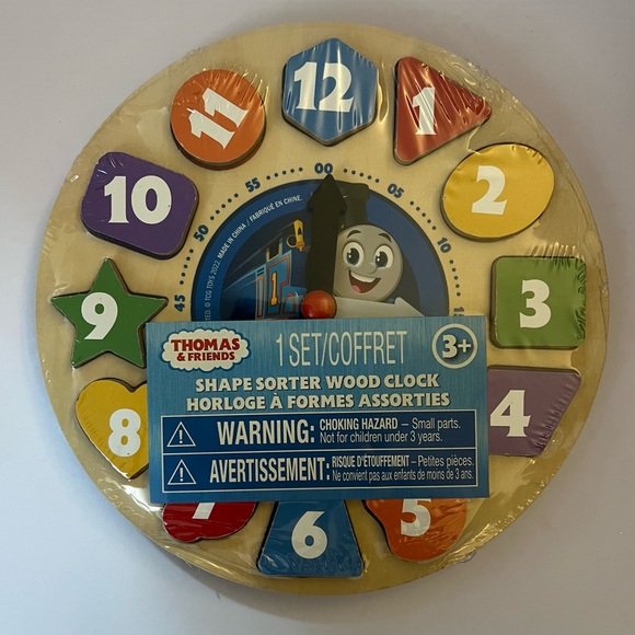 Toys | Thomas Friends Wooden Shape Sorter Clock Educational Toy | Poshmark